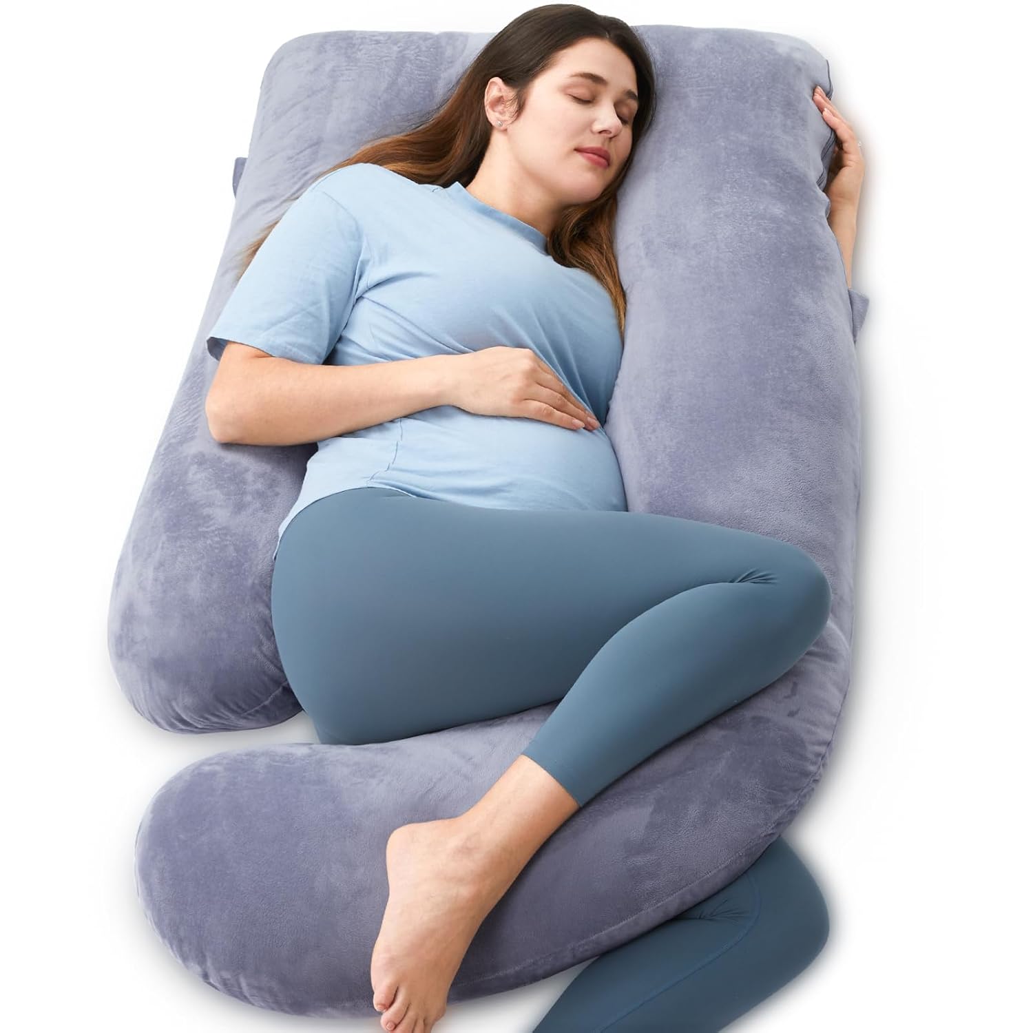 Pregnancy Pillow Full Body | Women | Orthopaedic Support for Bump, Back ...